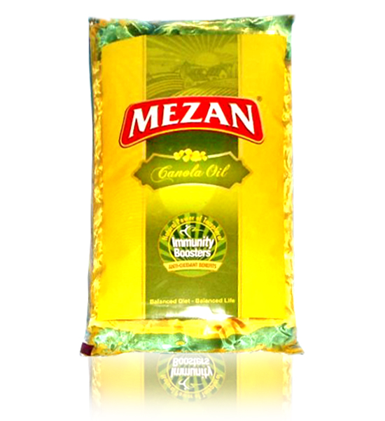 Mezan Canola Cooking Oil Pouch 1ltr